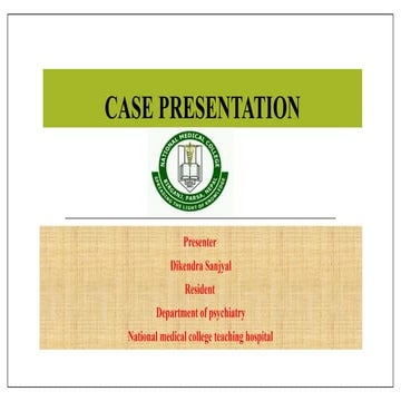 Psychiatry Case Presentation (Depression).pptx