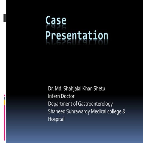 Case presentation gastrology | PPTX