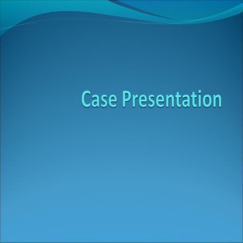 Obstetric case study | PPTX