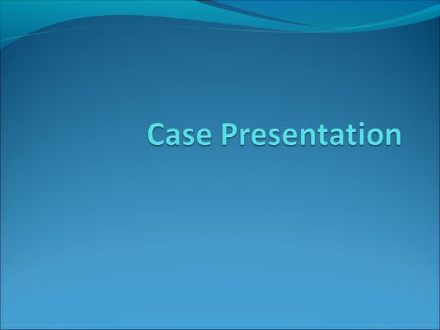 Obstetric case study | PPTX