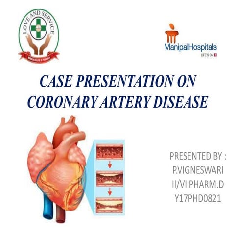 Case presentation on coronary artery disease | PPTX