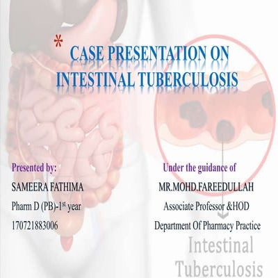 Case presentation on intestinal tuberculosis | PPTX