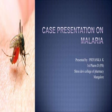 Malaria ppt | PPTX