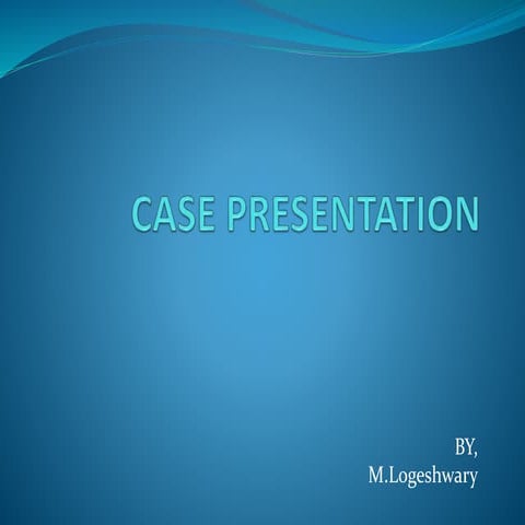 CASE PRESENTATION ON PNEUMONIA | PPTX