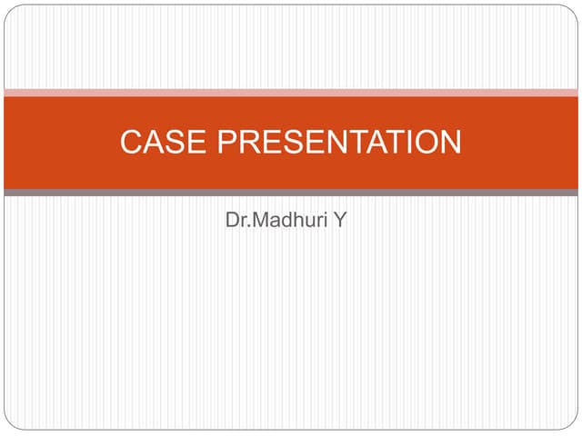 Obstetric case study | PPTX