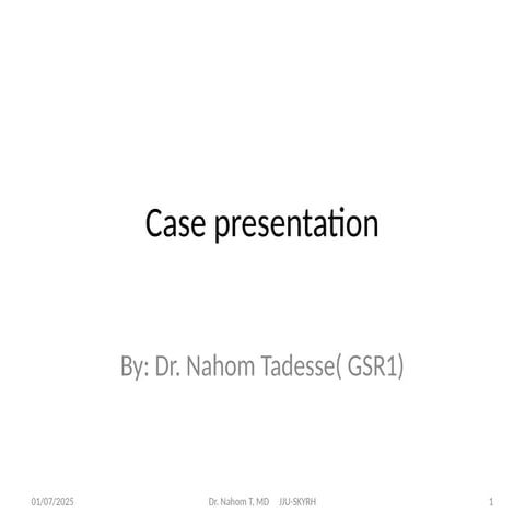 Case presentation PUD ahmed.pptxpptxpptx | PPT