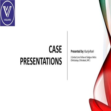 Scleral contact lens Case presentations kunj | PPTX