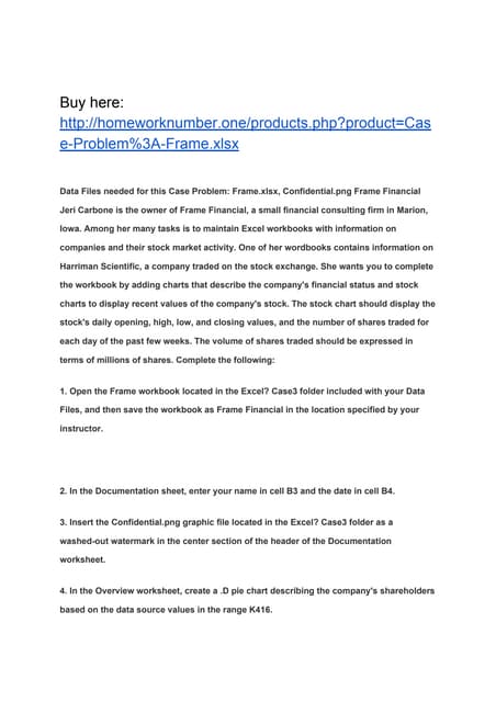 Case Problem: Lighthouse.xlsx