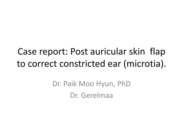 Deformities of ear | PPTX