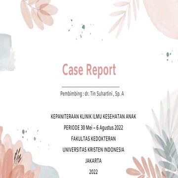 case report JRA | PPTX