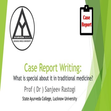 Case Report Writing | PPTX