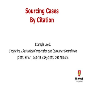 Cases Using Citation | PPSX