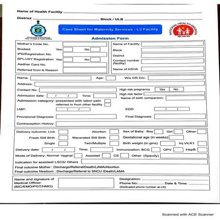 case Sheet for Maternity Services for women.pdf