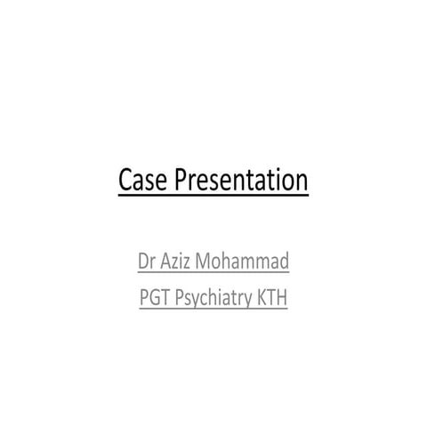 Case Psychiatry | PPT