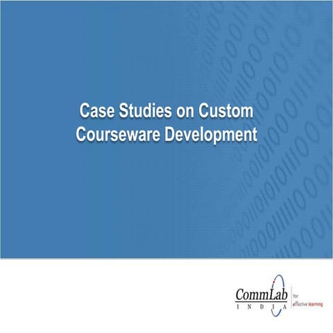 Case Studies on Custom Courseware Development | PPTX | Technology ...