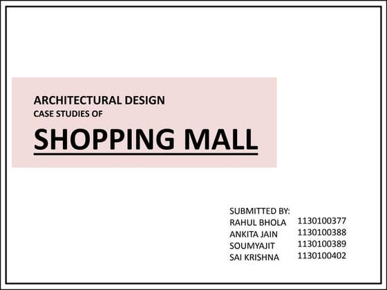 INORBIT MALL CASE STUDY | PDF