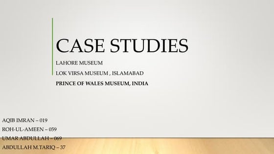 Museum Case Studies | PDF | Museums & Galleries | Attractions