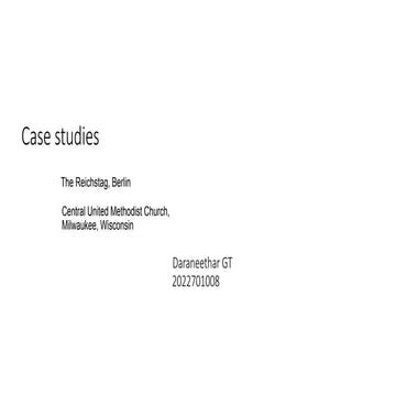 Case studies on light in design of buildings | PPTX