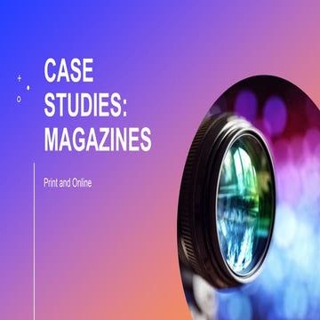 Magazine Case Studies - Print and Online | PPTX