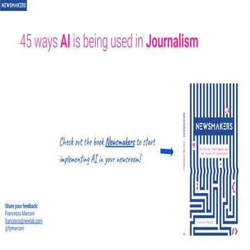 45 ways AI is being used in Journalism | PDF