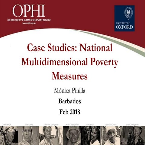 Case studies: National multidimensional poverty measures | PDF