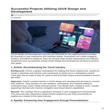 Case Studies Successful Projects Utilizing UIUX Design and Development ...