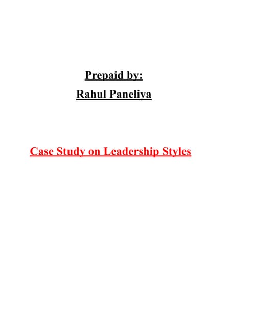 Leadership Styles with Examples | PPT | Executive Leadership ...