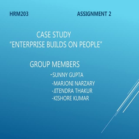 Case study - Enterprise Builds on People. | PPTX