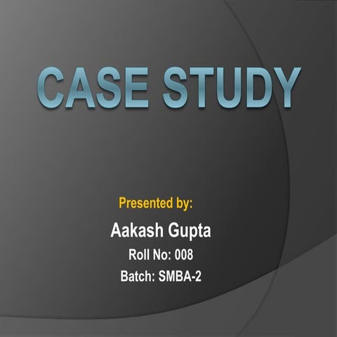 Case study. dairy pak by aakash gupta (smba2) | PPTX