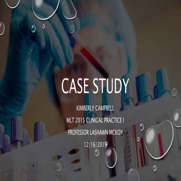 Clinical Case study PowerPoint | PPTX