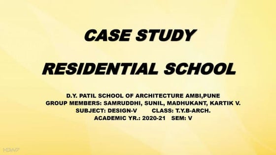 SCHOOL CASE STUDY | PPTX | Education