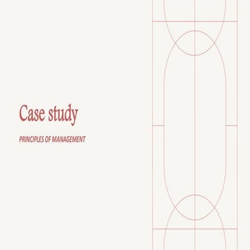 Principles of Management Case Study pdfs | PDF