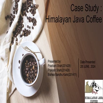 CaseStudy of marketing strategy of himalyan java | PDF