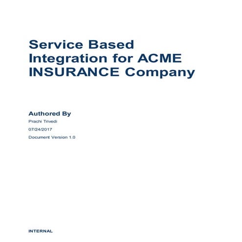 Case study Acme Insurance | DOCX