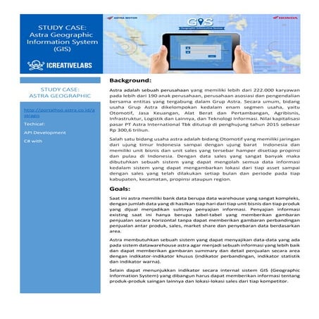 Case study - Astra Geographic Information System | PDF