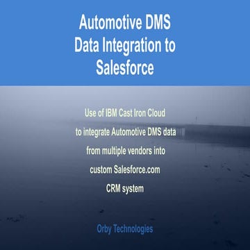 Case study - Automotive DMS Connection to Salesforce.com