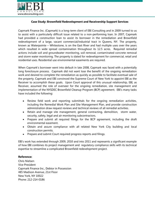 Case study brownfield redevelopment | PDF Case study brownfield redevelopment | PDF