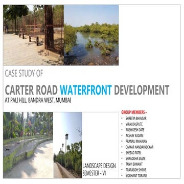 CARTER ROAD WATERFRONT DEVELOPMENT | PPTX