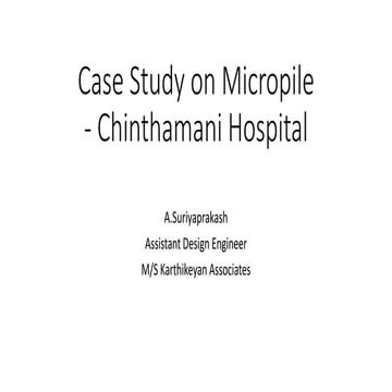 micro pile case study | PPTX