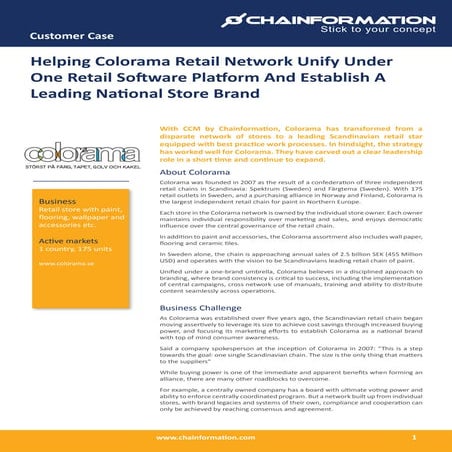 Case Study: Helping Colorama Retail Network Unify Under One Retail ...