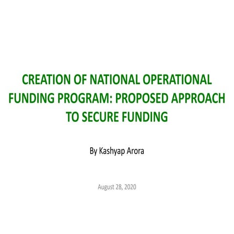 Case Study - Creation of national operational funding program.pptx ...