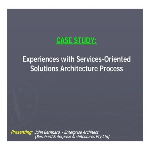 Case study experiences with services-oriented sap | PDF
