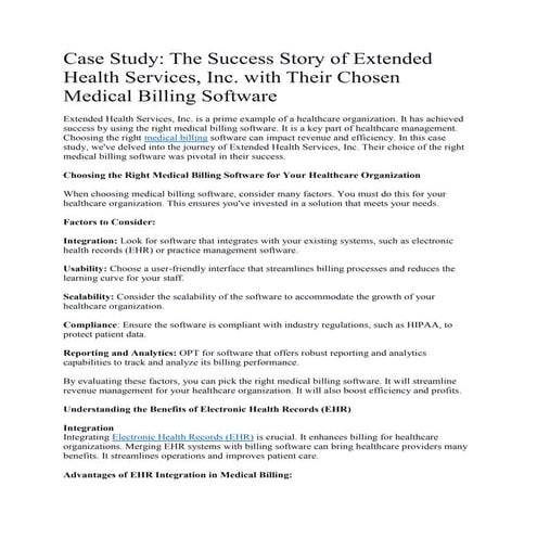 Case Study - Extended Health Services.docx