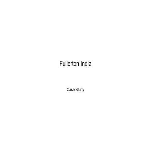 Fullerton India - Outdoor Branding Case Study | PPT | Business ...