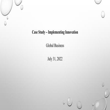 Case Study - Implementing Innovation.ppt