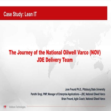 Case study: Applying Lean Principles to IT | PPTX