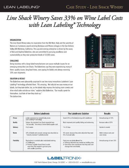 Lean Label Chart | PPT