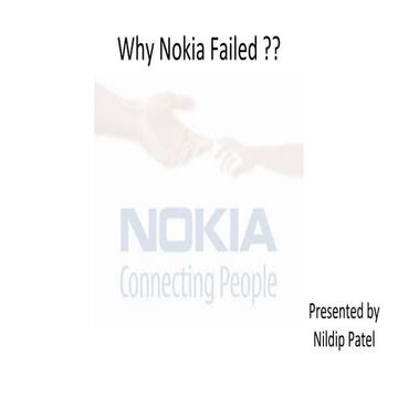 Case study NOKIA failure | PPTX