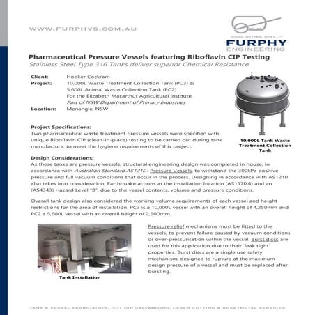 Case study - Pharmaceutical Pressure Vessels | PDF