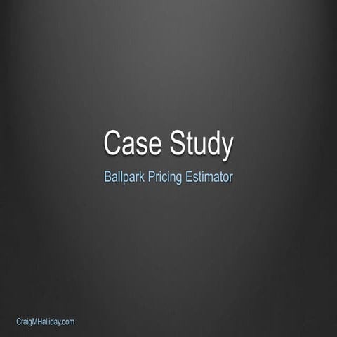 Case study price strategy-website | PPTX